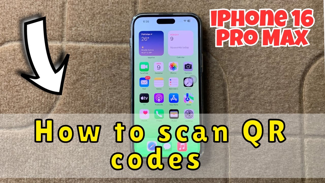 How to scan QR codes with your iPhone 16 Pro Max - QR scanner - YouTube