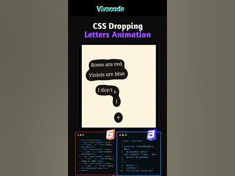 Animation lettre using #html #css #shurts #coding #programming #htmlcss #learning #trending ...