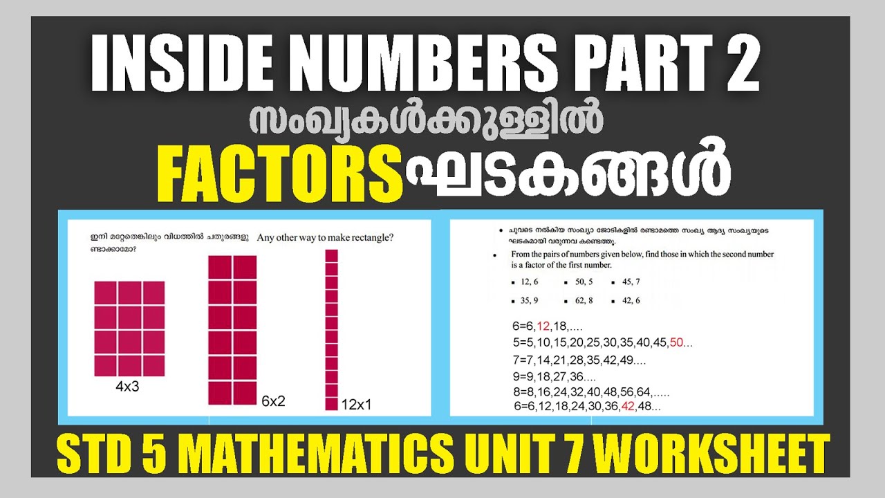 STD5 Mathematics Unit7|Inside Numbers Part2|Factors|SCERT Kite Victers Class 5 Mathematics ...