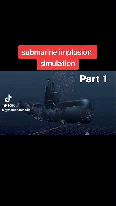 Submarine implosion simulation part 1 #titanic #titan #titanicsubmarine #Submersible #OceanGate ...