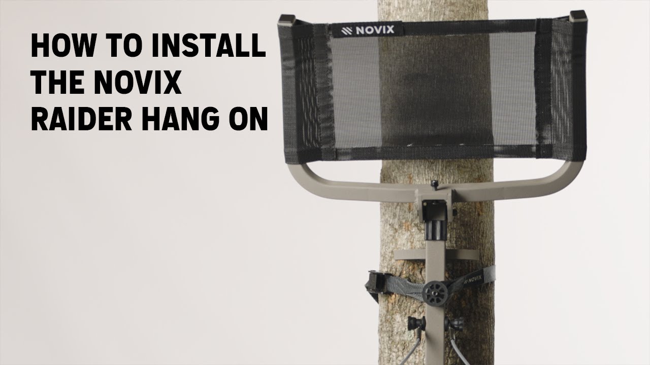 How to Install the Novix Raider™ Hang On Treestand - YouTube