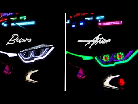 PROSES CUSTOM 2 WARNA HEADLAMP JETBUS 3+ || PUTRA KSM - YouTube