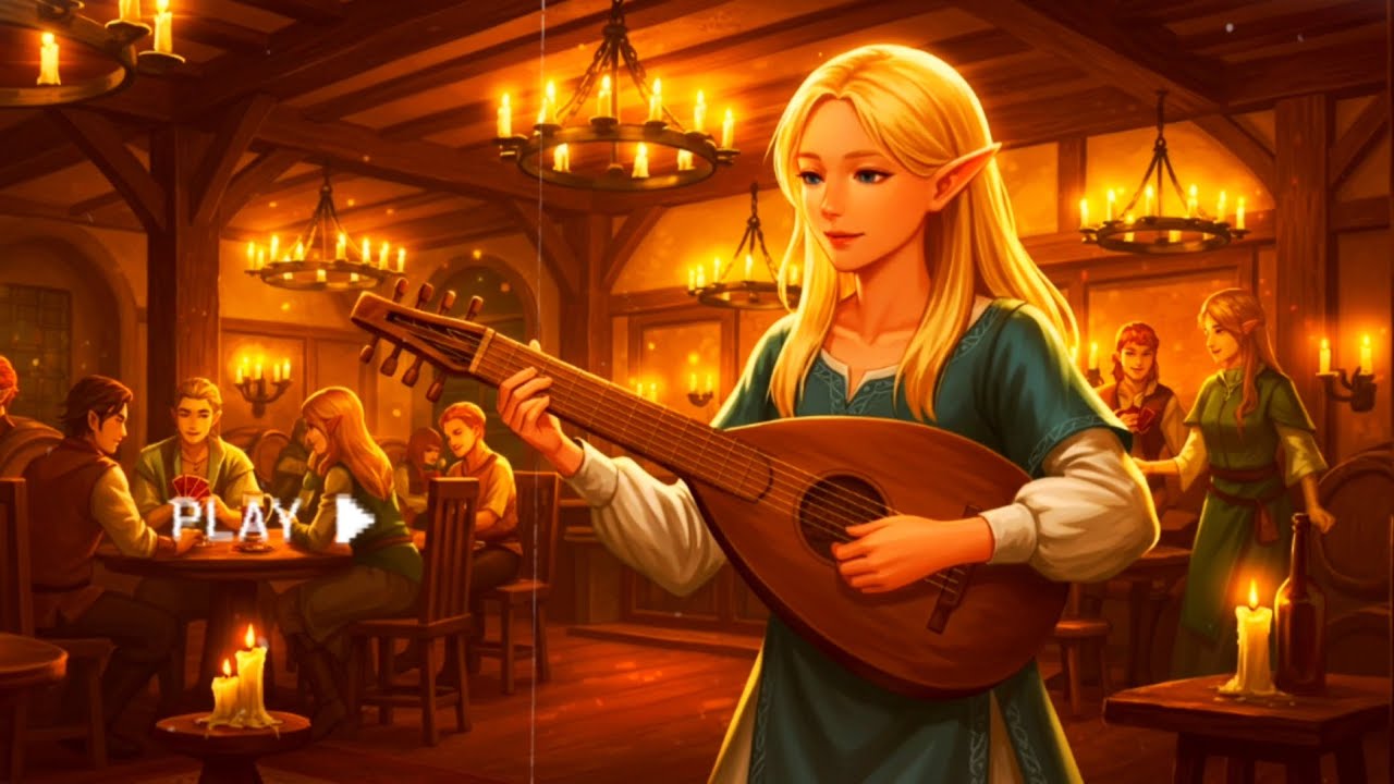 Relaxing D&D Tavern Music | Peaceful Medieval Bard Songs and Calm ...