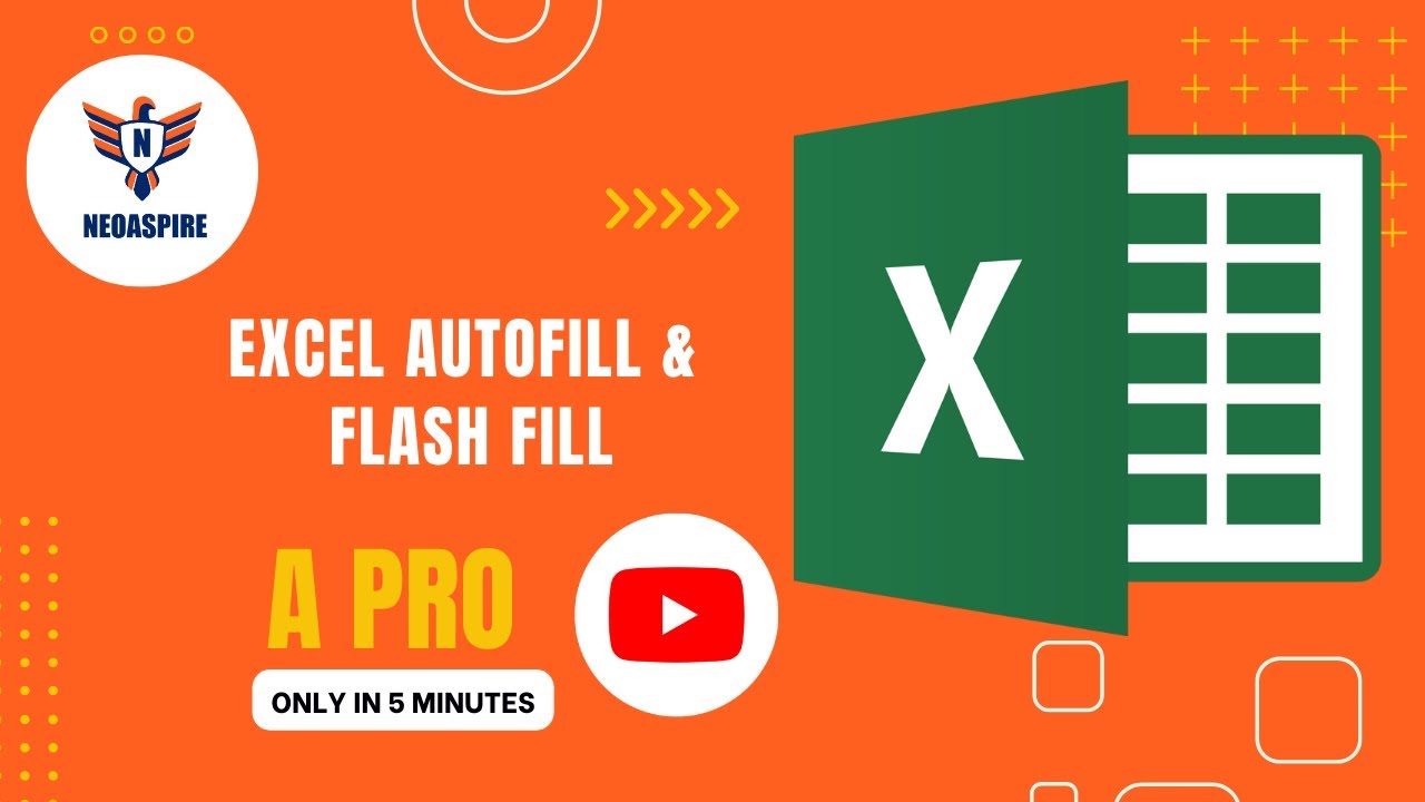 Excel AutoFill & Flash Fill - YouTube