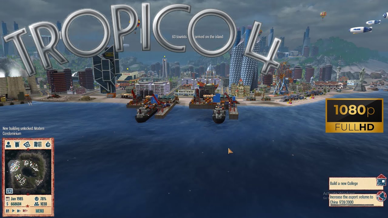 Tropico 4 (2024) - The Great City (Santa Clara) - Gameplay (PC HD ...