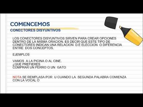CONECTORES ADVERSATIVOS Y DISYUNTIVOS - YouTube