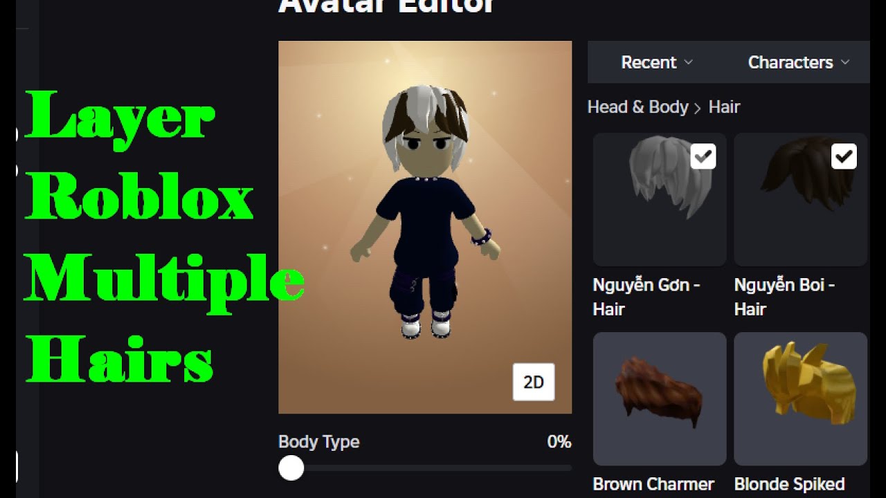 How to Layer Hair on Roblox | Roblox Hair Layering Tutorial for ...