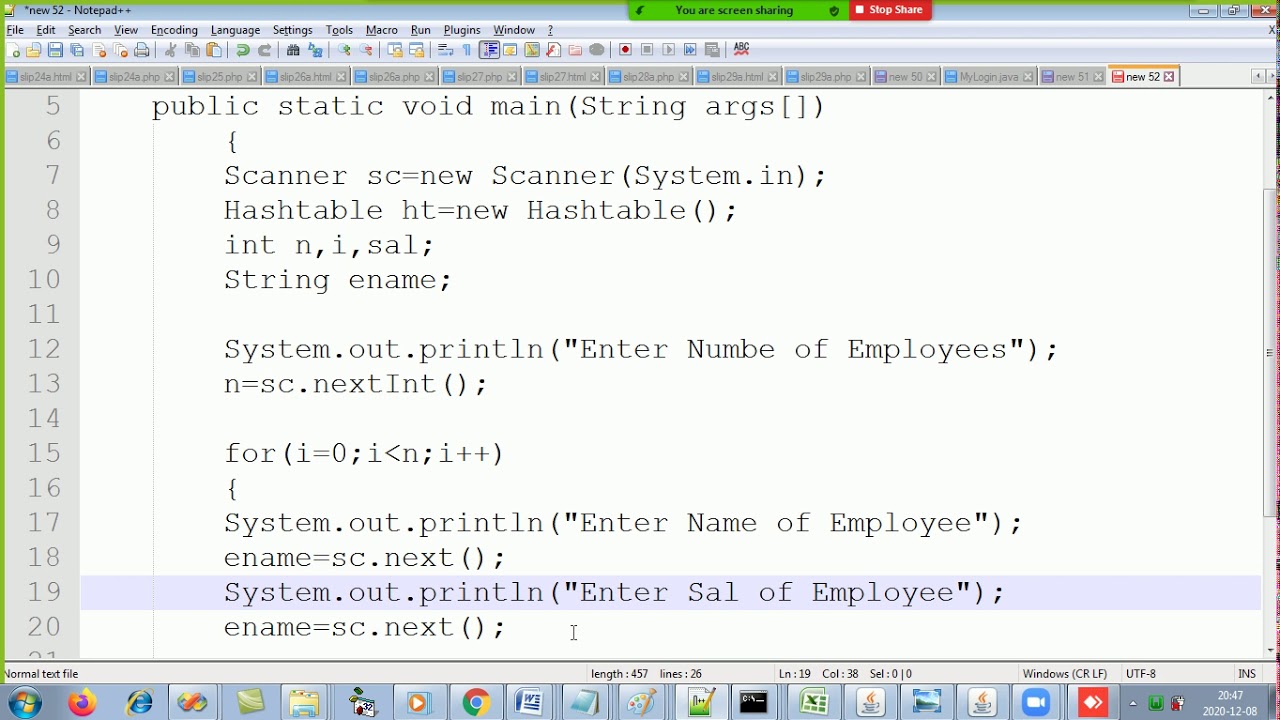 Core Java - Episode 22j(Collections - Slip3 hashtable) - YouTube