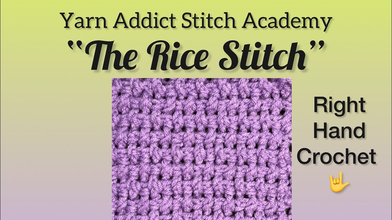 TUTORIAL: The Rice Stitch - YouTube