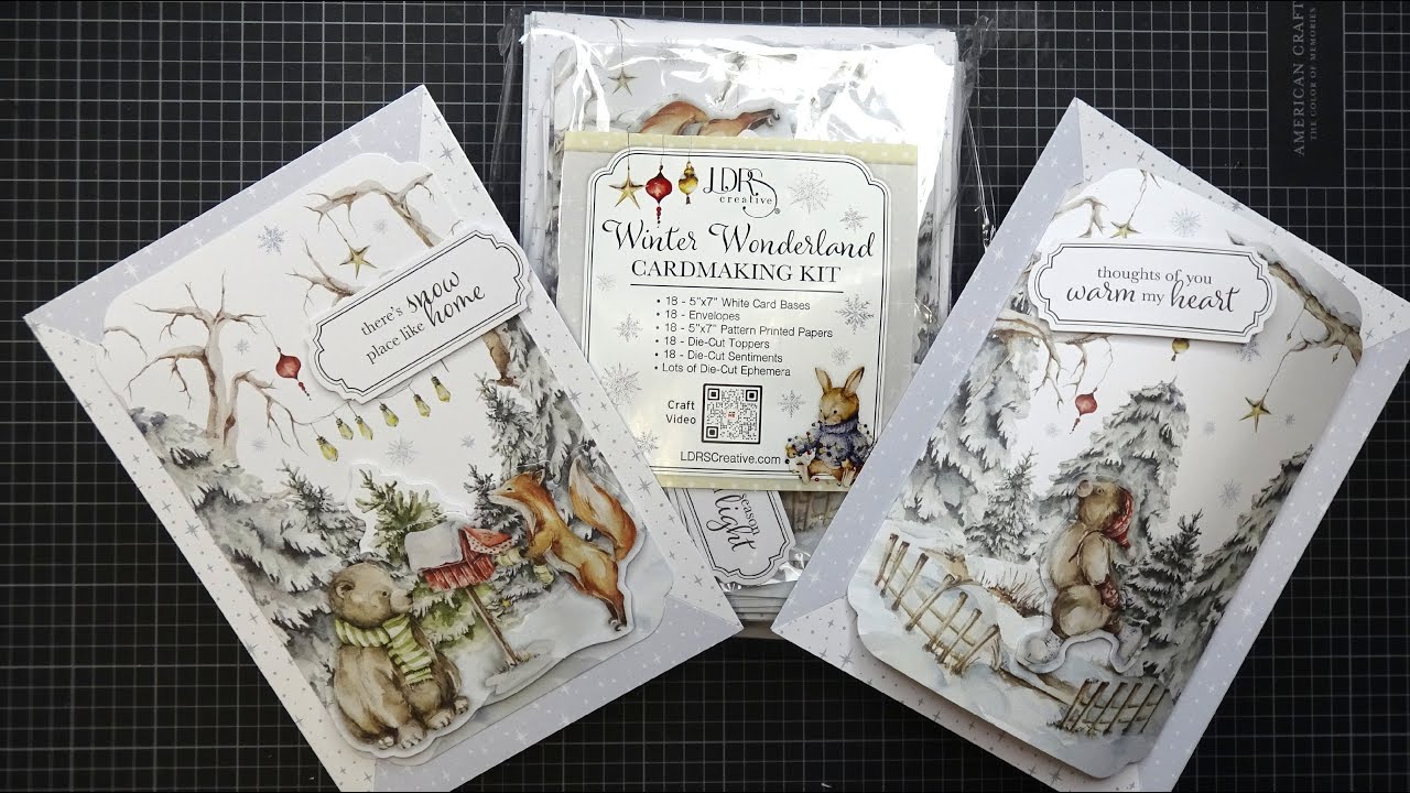 LDRS Creative Winter Wonderland Card Making Kit Review Tutorial ...