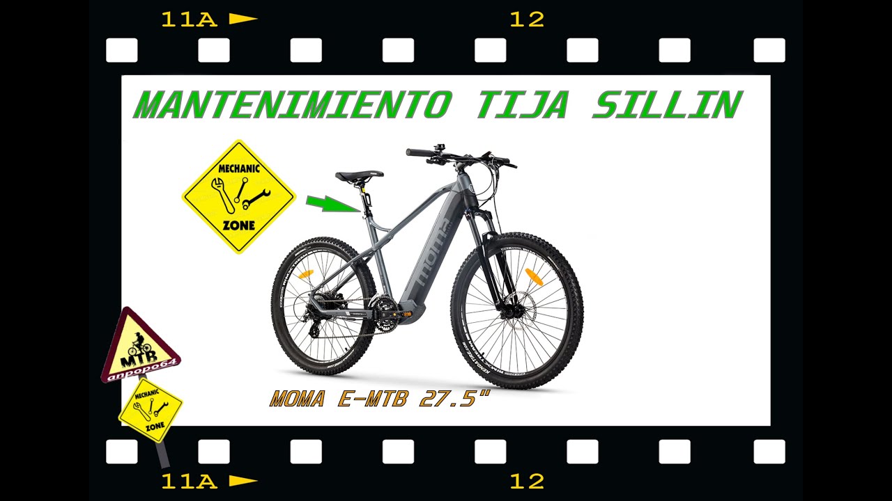 Ebike Moma E Mtb 27 5 Mantenimiento Tija Sillin Youtube