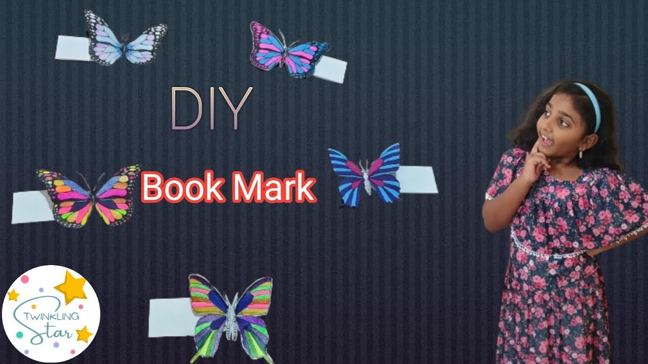 DIY Butterfly Book Mark | Book mark |Easy Craft - YouTube