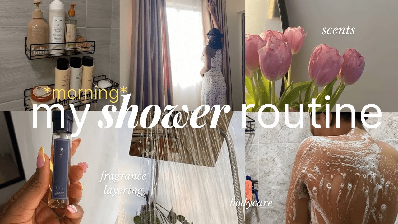 My Morning shower routine to Smell Good All Day ☁️ - YouTube
