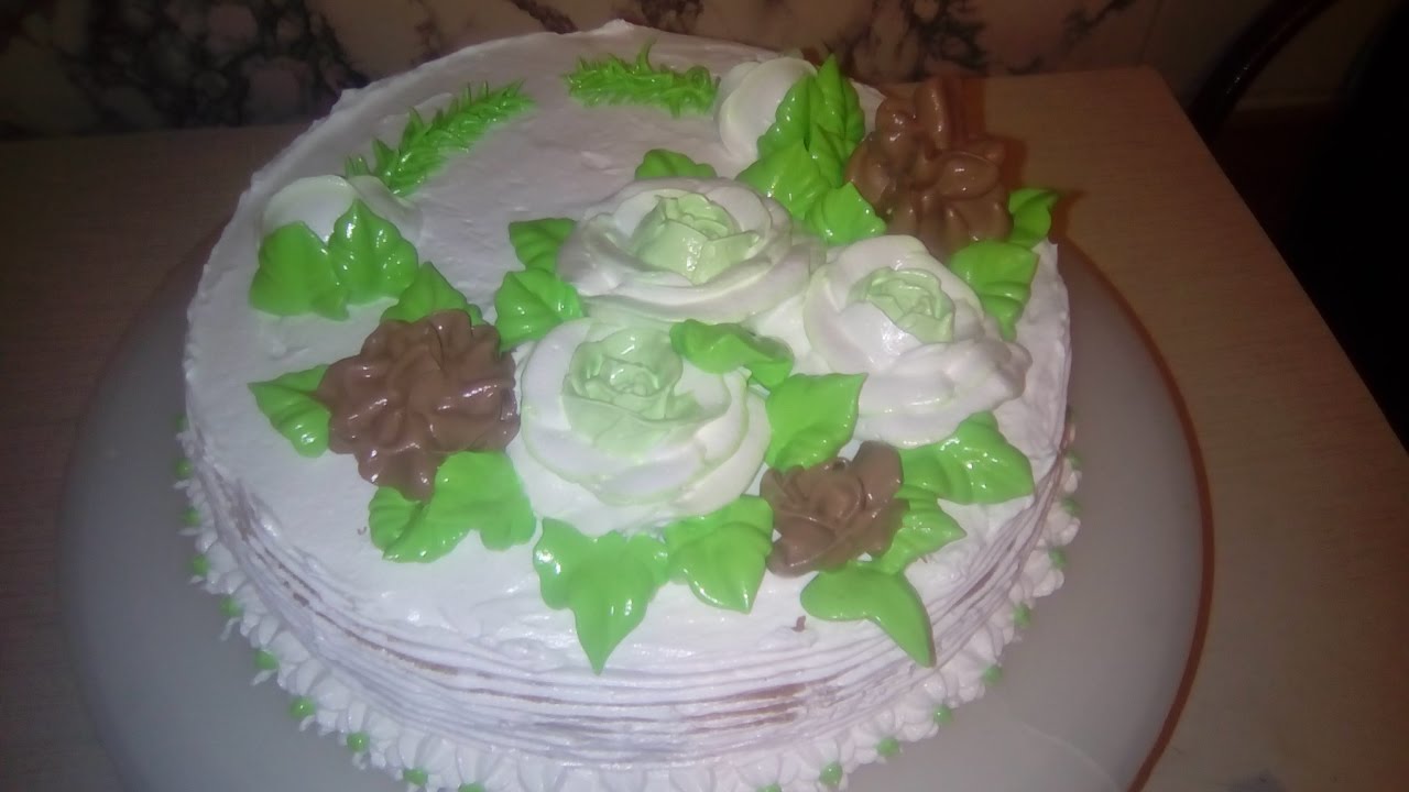 Sadə tort bəzəyi @GRESS - YouTube