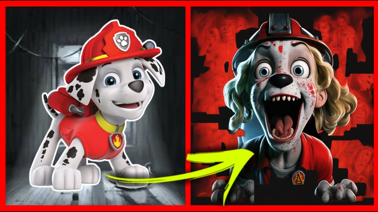 Paw Patrol but they got into a horror movie - YouTube