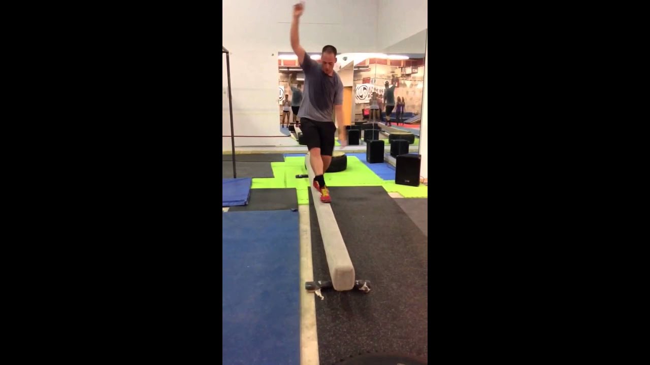 Balance Beam Fail Leads to Ankle Sprain - YouTube