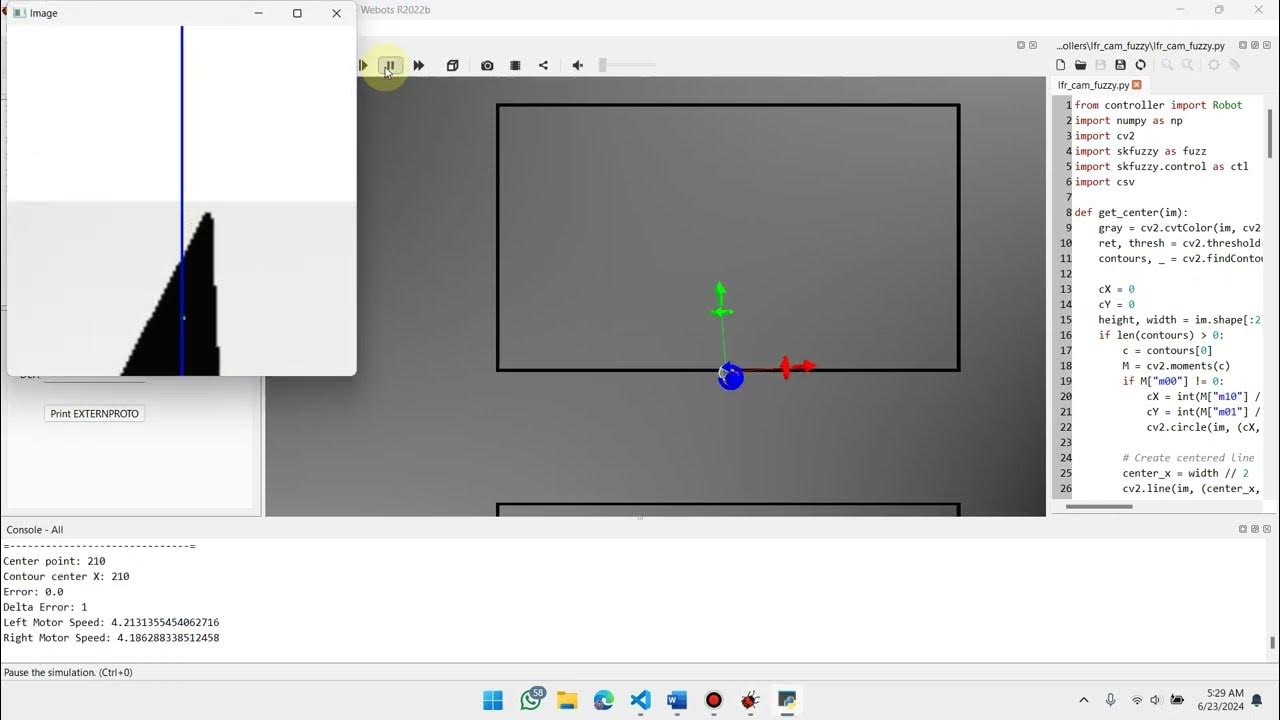 Implementasi Fuzzy Logic Controller untuk Kendali Robot Line Follower Berbasis Computer Vision ...