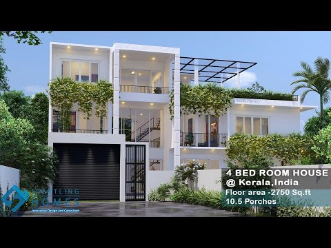 Box type House Design @ Kerala India | 4 bed room House | Modern House ...