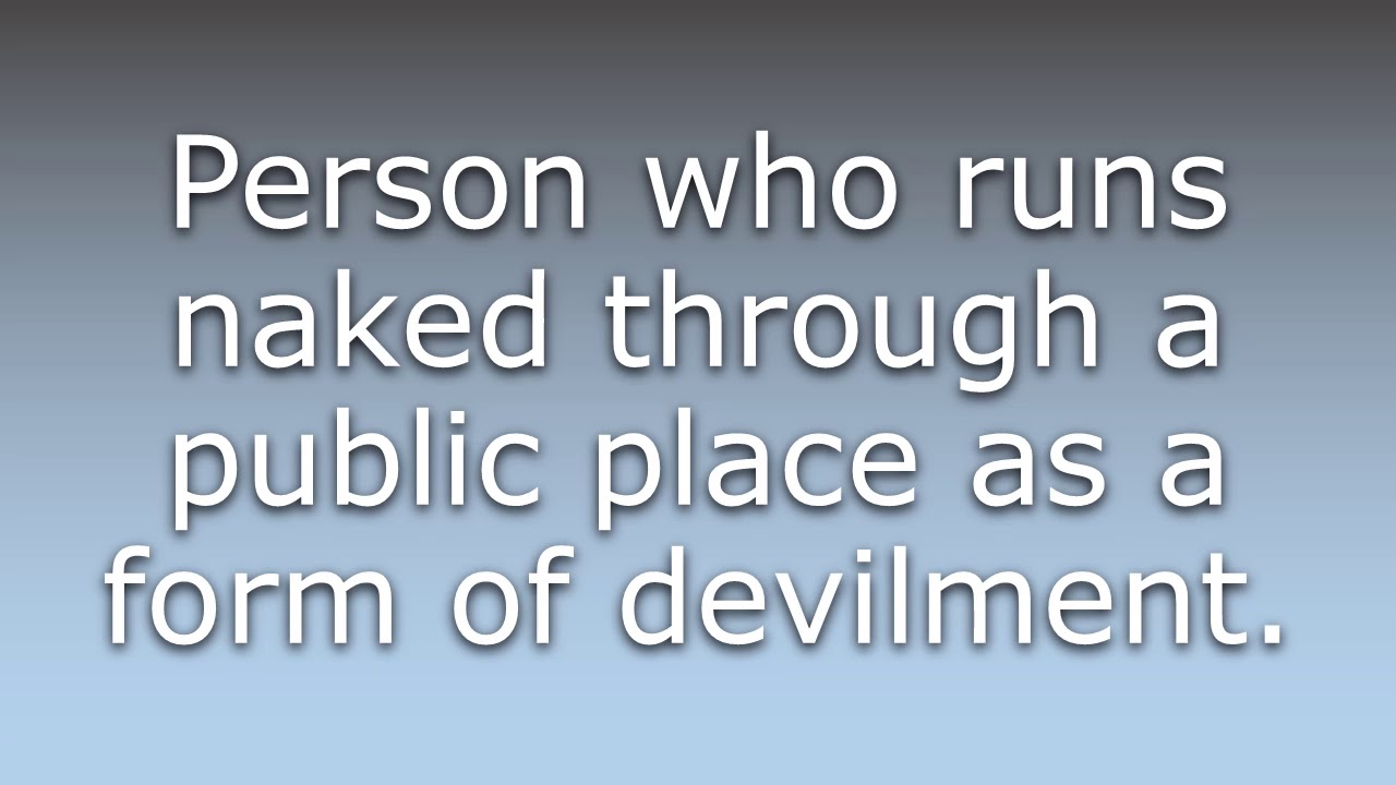 What does Streaker mean? - YouTube