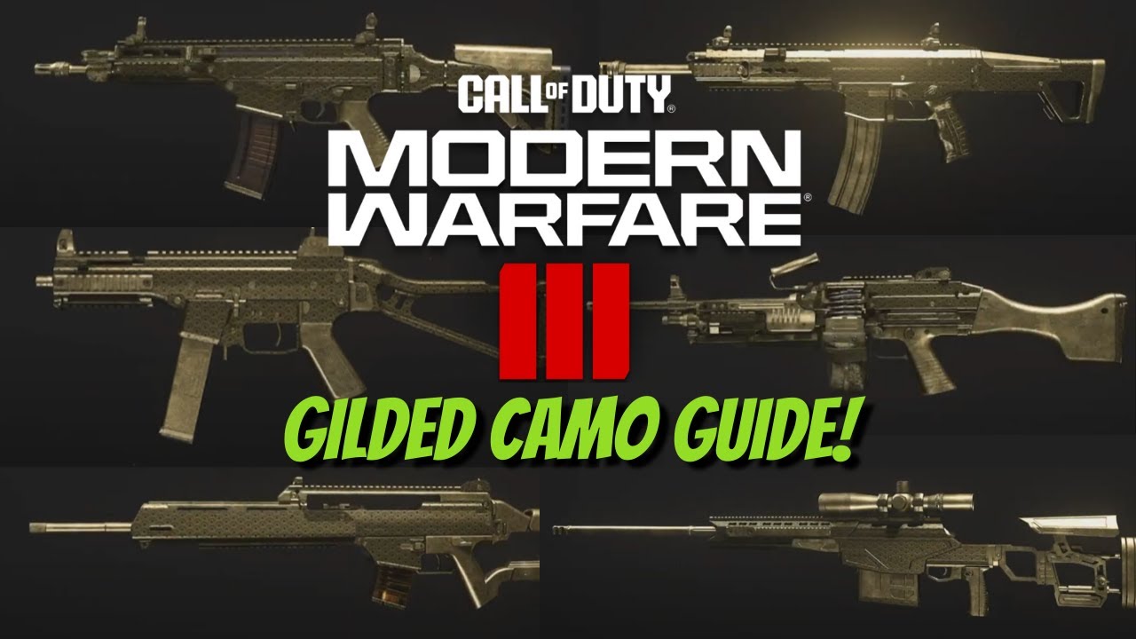Is GILDED Camo the Best Version of GOLD Camo?? - MW3 Gilded Camo Guide ...