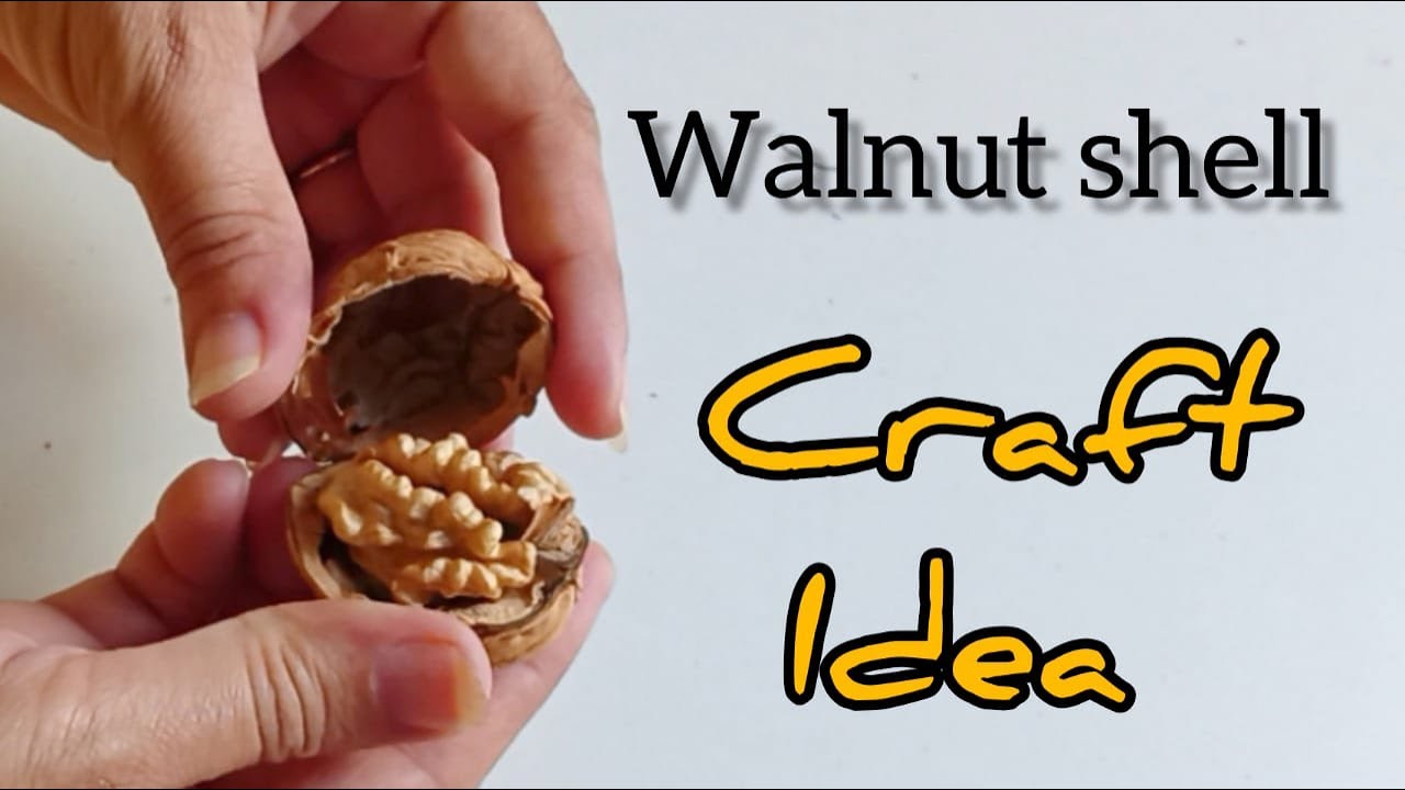 Wall Hanging With Walnut Shell | walnut craft | diwali decoration ...