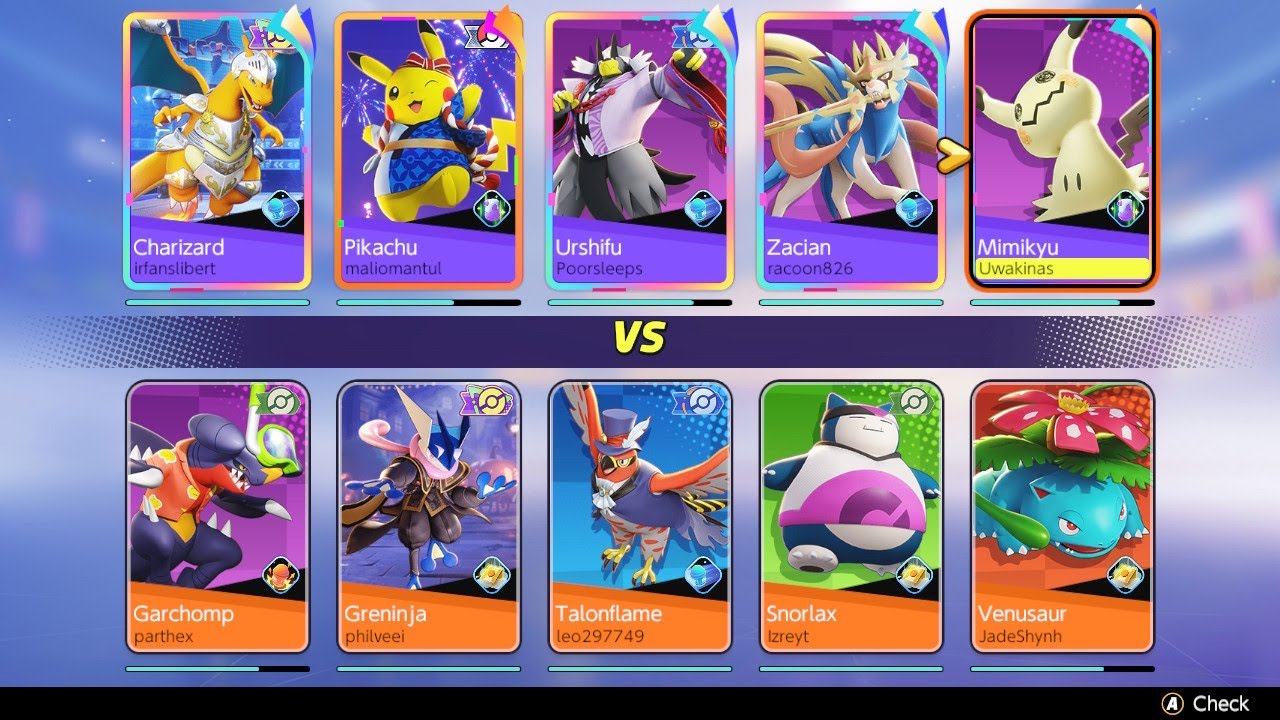 Nintendo SWITCH Lite-POKEMON Unite-S14-pt08-Mimikyu (Melee,All-Rounder ...