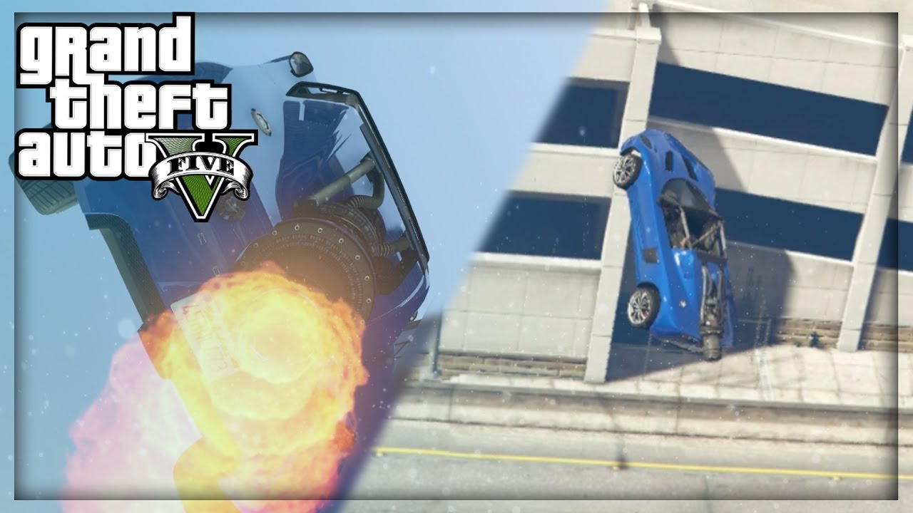 Insane Rocket Car Stunt - (GTA 5 Stunt Challenge) - YouTube