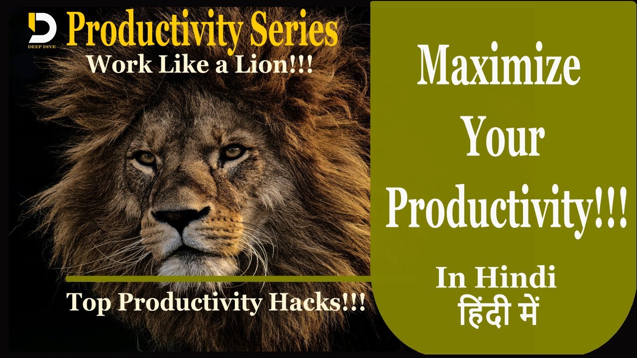 Maximize Your Productivity: Work Like a Lion!!! - YouTube
