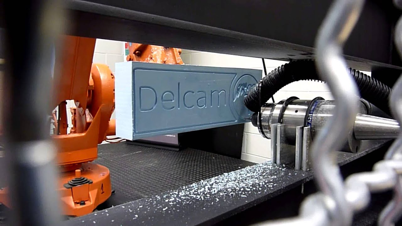 PowerMILL Focus Robot Delcam Logo Live - YouTube