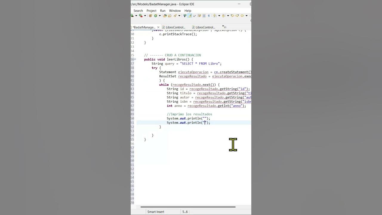 Como Hacer Un Read Con Java With Mysql Hacer Crud Java Eclipse Sql Programming Player