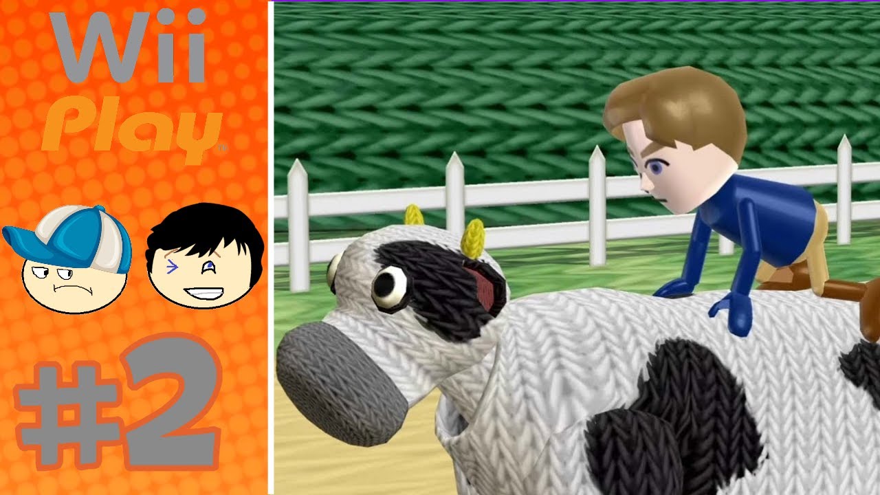 The Wii Series: Wii Play || PART 2 || Herding Cows and Crashing Games ...