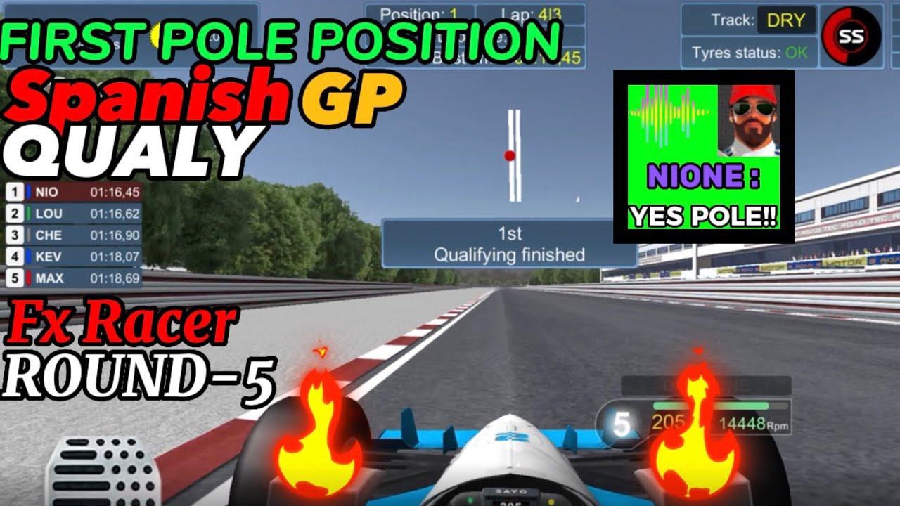 First Pole Position of the season|Fx Racer|S8-R5 - YouTube