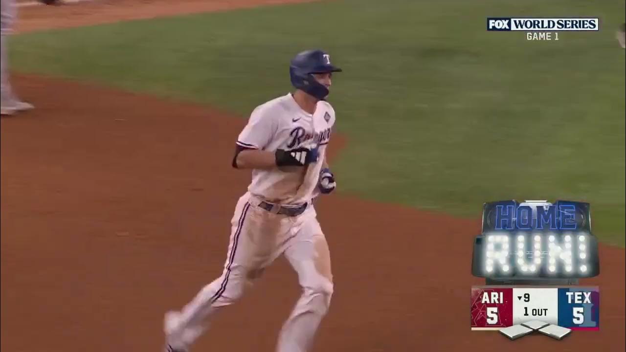Corey Seager GAME TYING HOME RUN IN THE 9TH | Arizona Diamondbacks @ Texas Rangers GAME 1 - YouTube