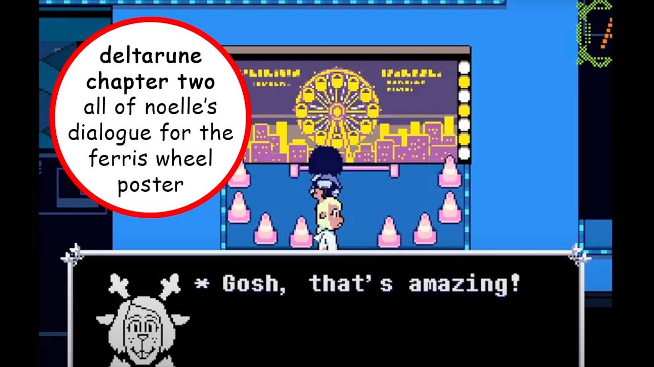 All Noelle's Dialogue Options for the Ferris Wheel Poster Scene in ...