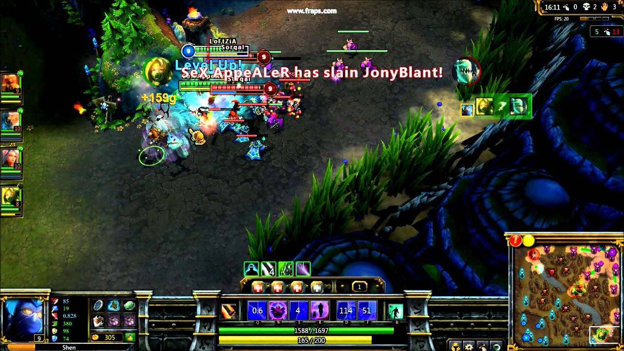 League of Legends BloodMoon Akali and BloodMoon Shen Combo - YouTube