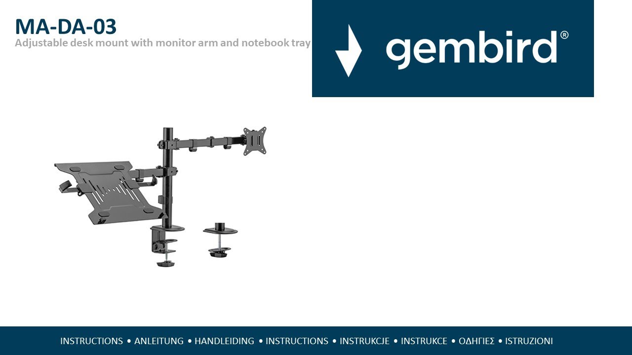Gembird MA-DA-03 installation instructions - YouTube