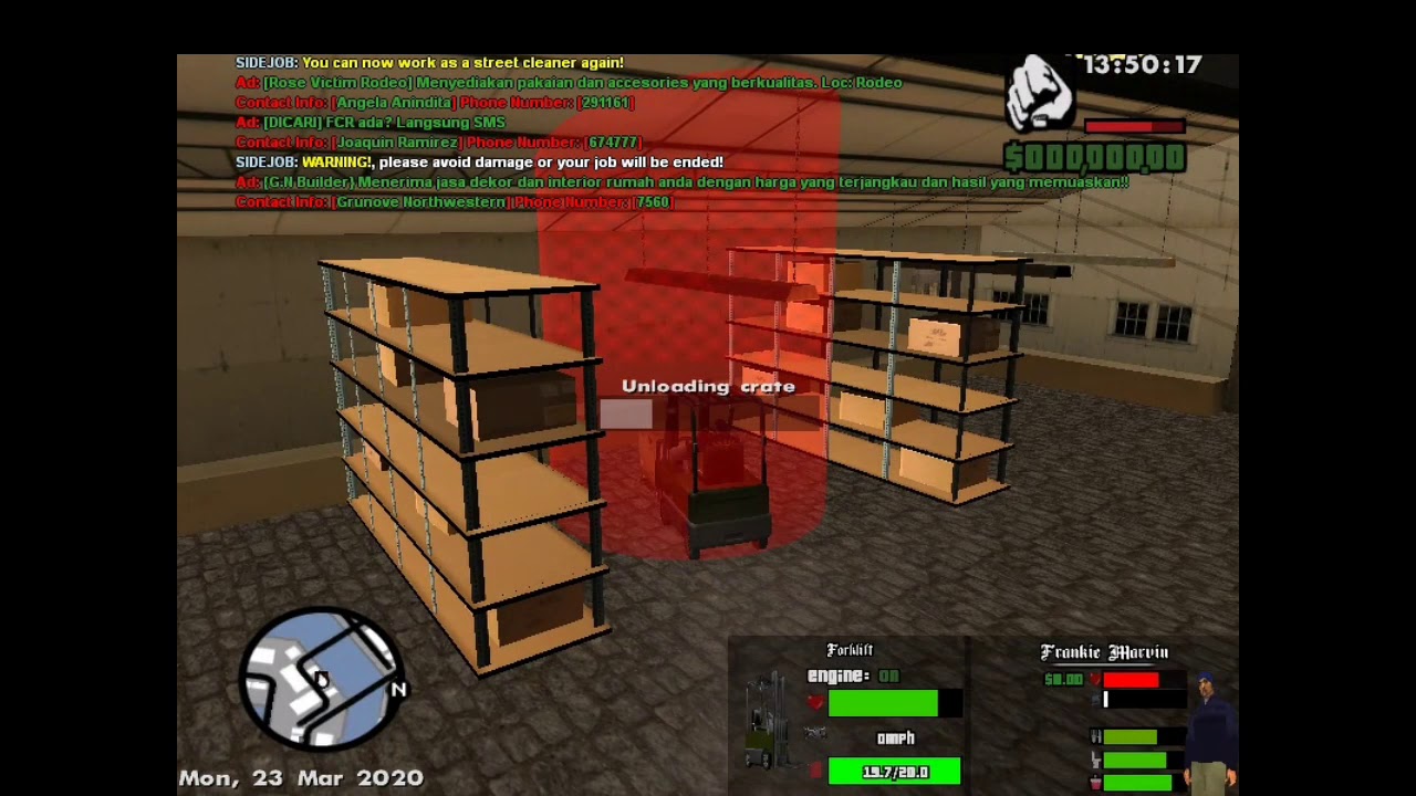 [SAMP - JGRP]Side Job Forklift - YouTube