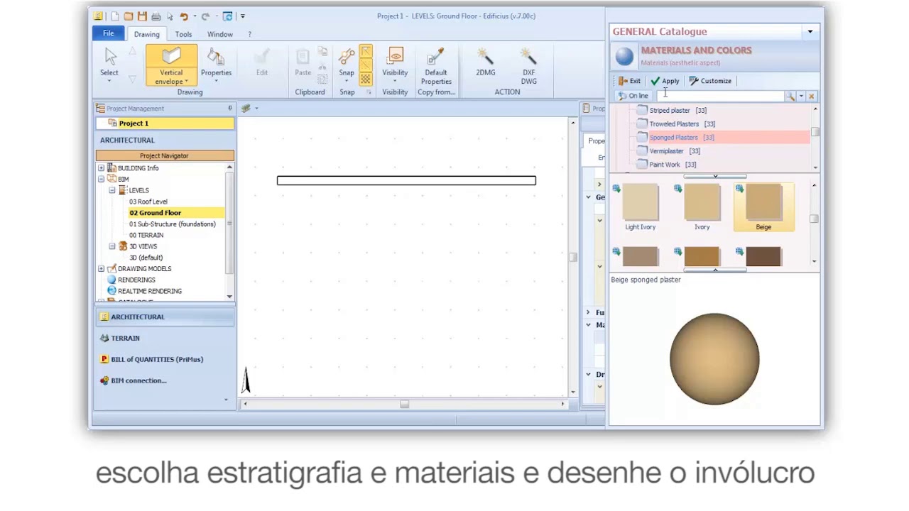 Vídeo Tutorial Edificius - Estratigrafias e materiais da Parede - ACCA software - YouTube