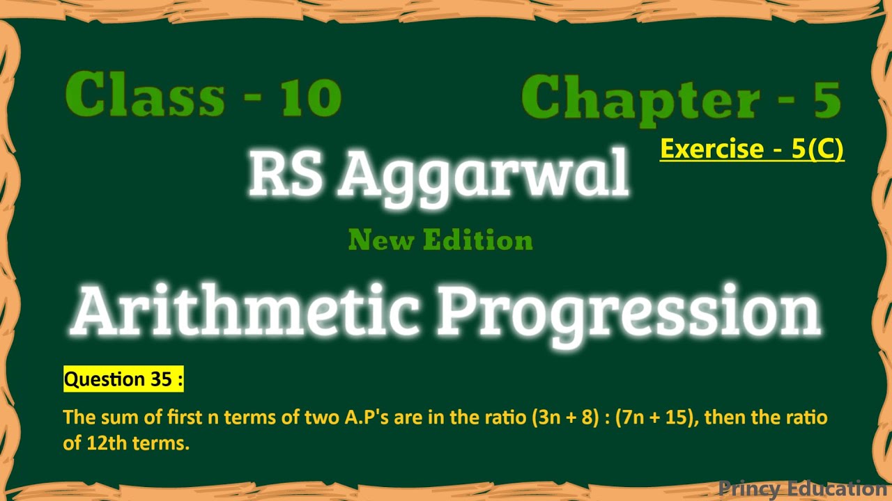 Ex 5c rs aggarwal class 10 q 35 | ex 5c q 35 | RS Aggarwal | New ...