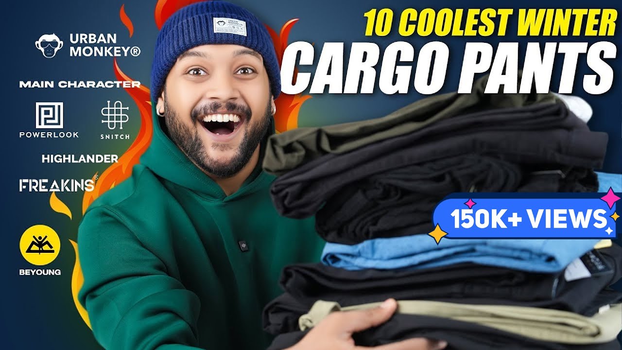 10 Best Stylish Cargo Pants for Men 2024 🔥 Winter Cargo Pant Haul ...
