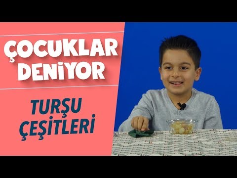 Çocuklar Pancar Turşusu, Lahana Turşusu gibi Turşu Çeşitlerini Deniyor