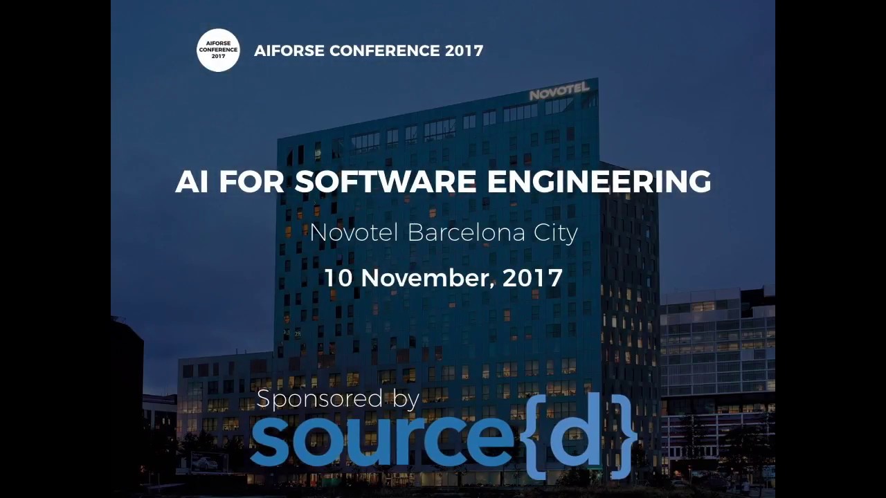 Artificial Intelligence for Software Engineering Conference 2017 - YouTube