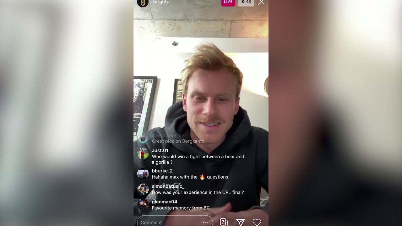 Kyle Bekker - Instagram Live - YouTube