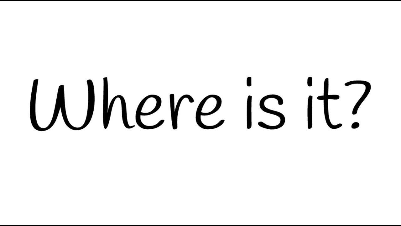 Where is it? Name Locations and Places in Speech Therapy - YouTube