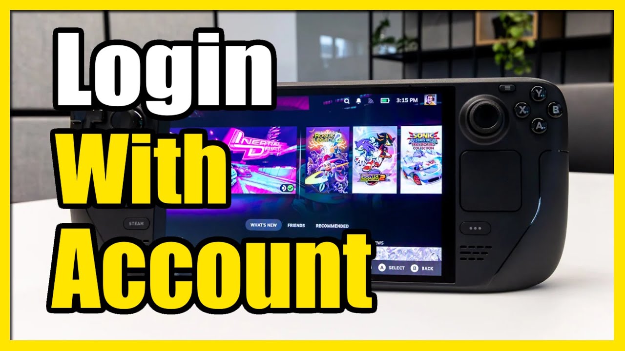 How to Login with New Account on your Steam Deck (Fast Tutorial) - YouTube