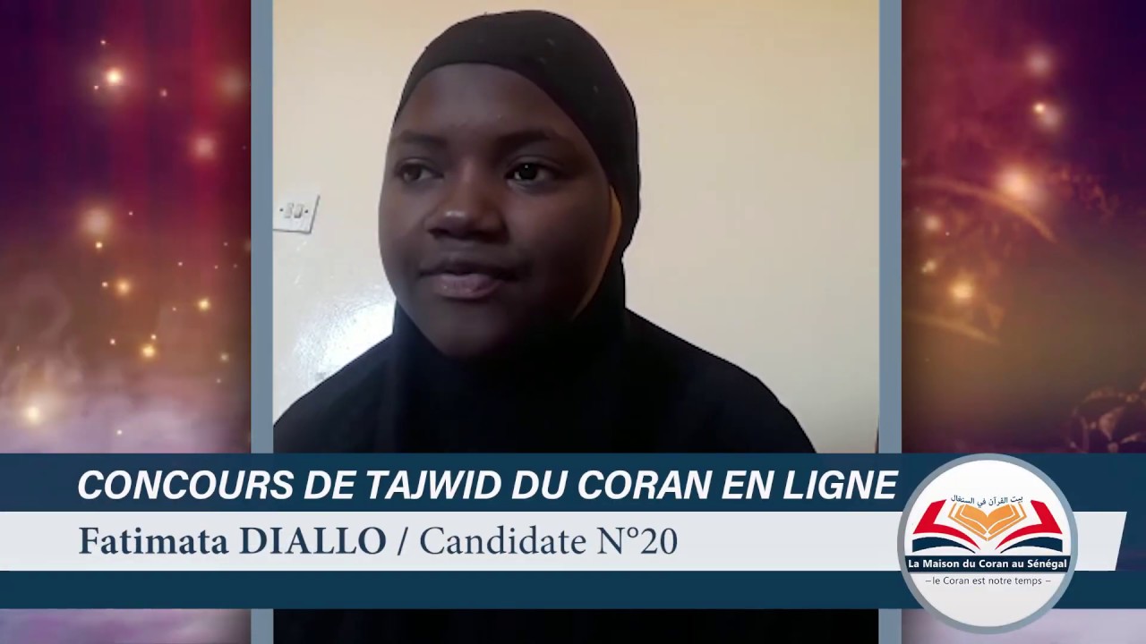 FINALE CONCOURS DE TAJWID DU CORAN EN LIGNE | PRESTATION DU CANDIDATE N ...