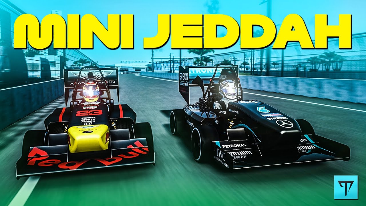 MINI F1 CARS RACING AROUND A MINI SAUDI ARABIAN GP 😂 - YouTube