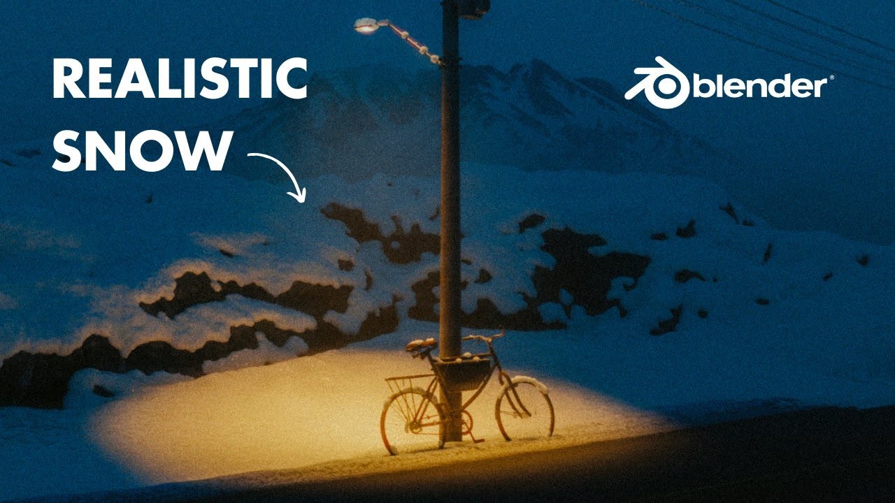 How to add Realistic Snow in Blender 3D - YouTube