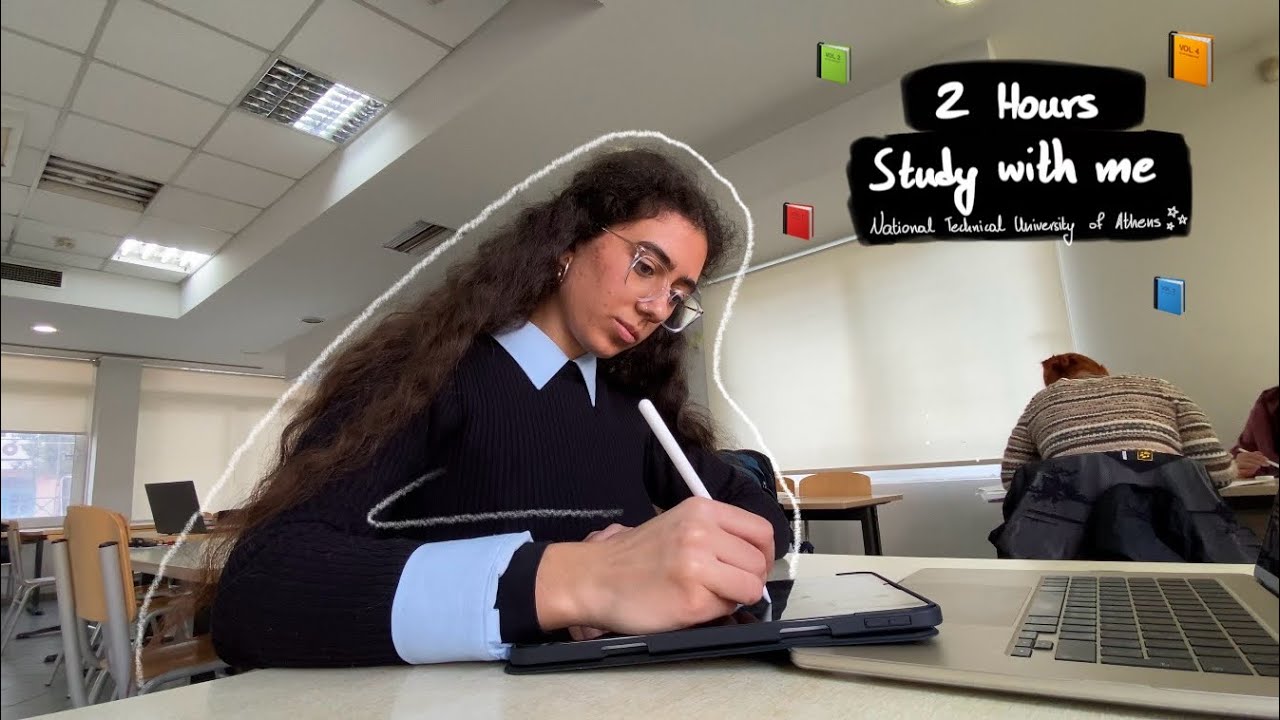 Study With Me Reading Hall Edition 💻 📝🧪 2 Hours στο Παπουλάκειο ...