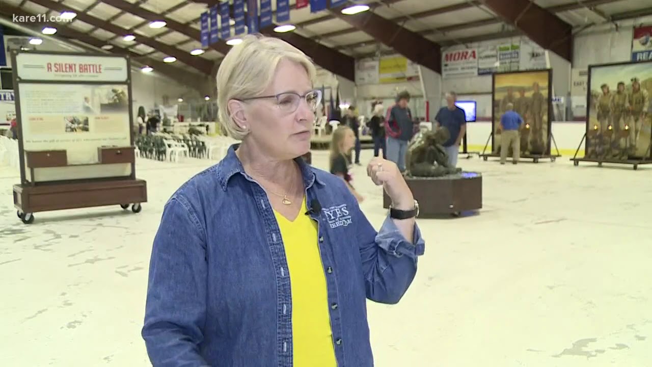 Veteran turns to art to help combat PTSD - YouTube